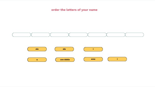 Put the words in order | Genially