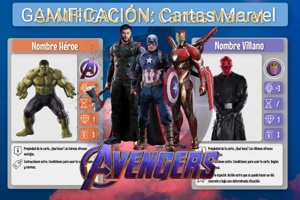 (Gamificación) Cartas Gamificación de Marvel | Genially