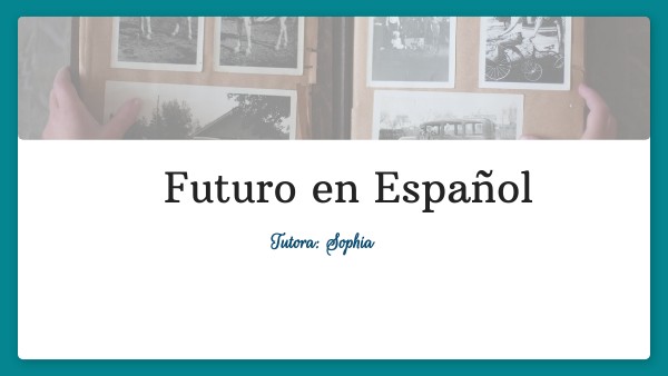 Futuro simple | Genially