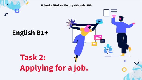 Task 2: Applying for a job | Genially