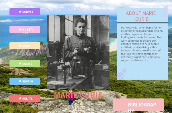 Interactive Curie | Genially