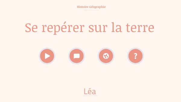 Se repérer sur la terre | Genially