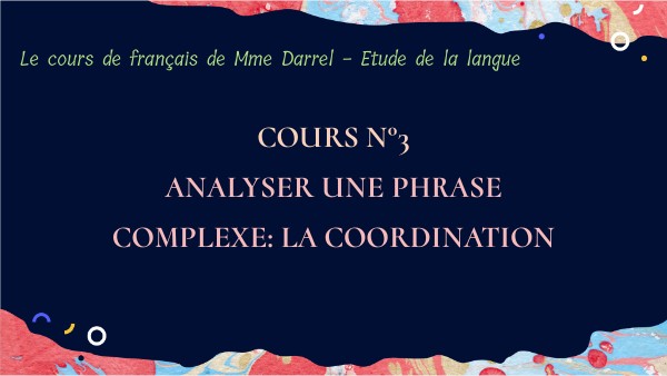 4e - Cours n°3 - La coordination