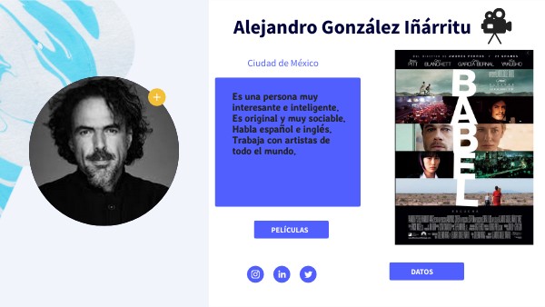 Presentar a un famoso | Genially