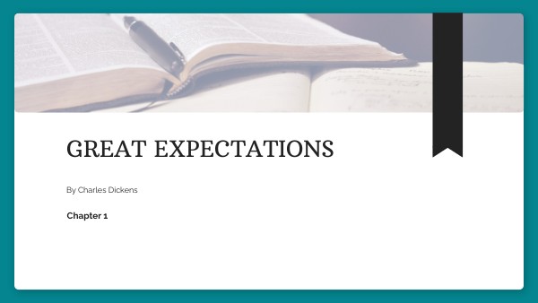 Great Expectations chapter 1 | Genially