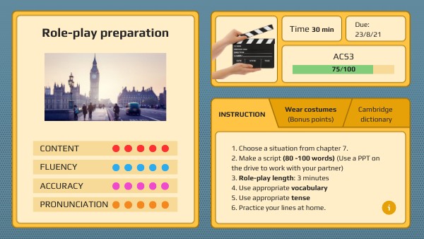Role-play chapter 7 instructions