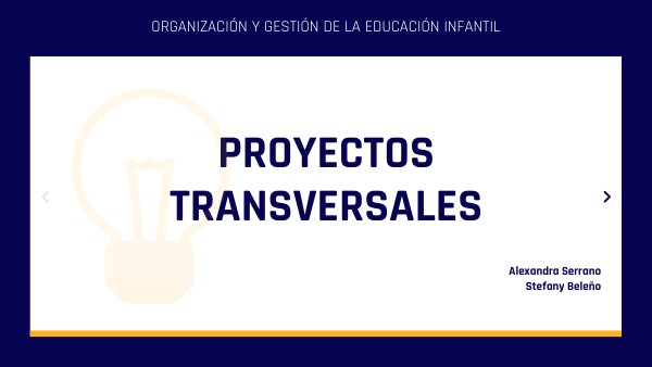 PROYECTOS TRANSVERSALES