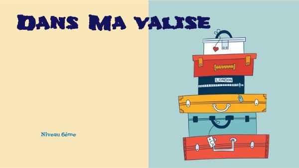 Dans ta valise | Genially