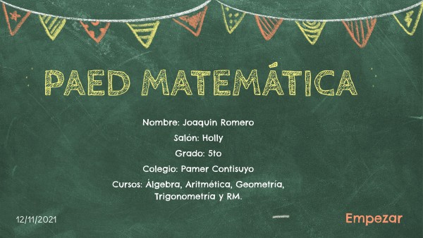 PAED MATEMÁTICA | Genially