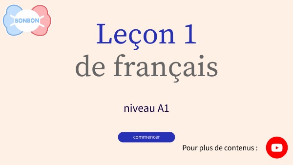 Leçon 1 - A1 | Genially