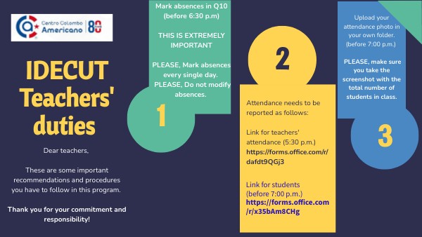 TEACHERS' DUTIES | Genially