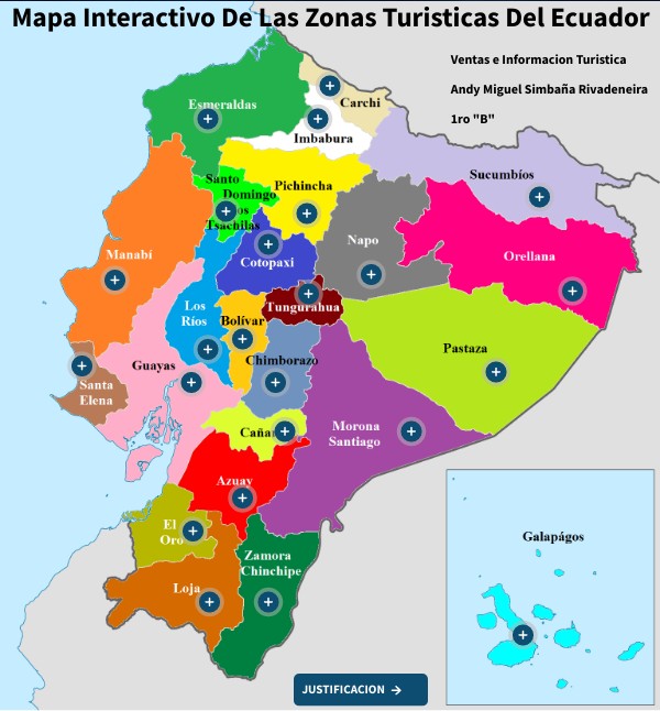 Mapa Interactivo de las Zonas Turísticas del Ecuador | Genially