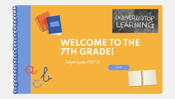 Welcome 7th grade
