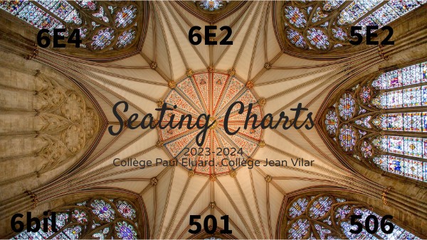 SEATING CHARTS