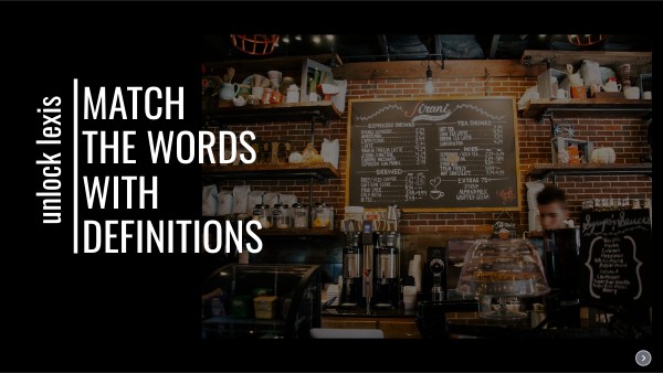 Lexis - would you like a cup of tea | Genially