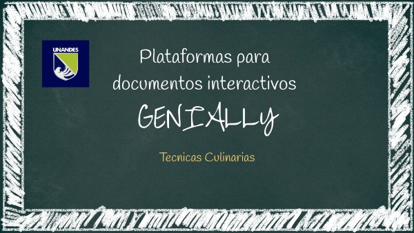 Genially presentación tec. culinarias