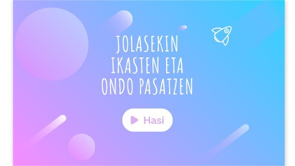 3.MAILA jolasekin ikasten