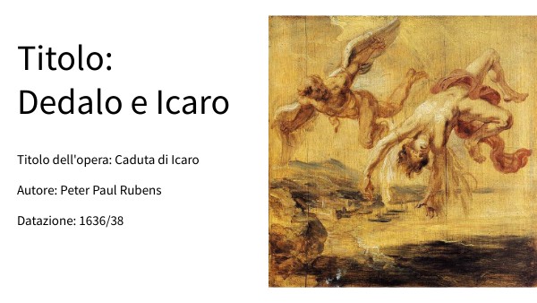 TorneseEmmanuele. Dedalo e Icaro | Genially