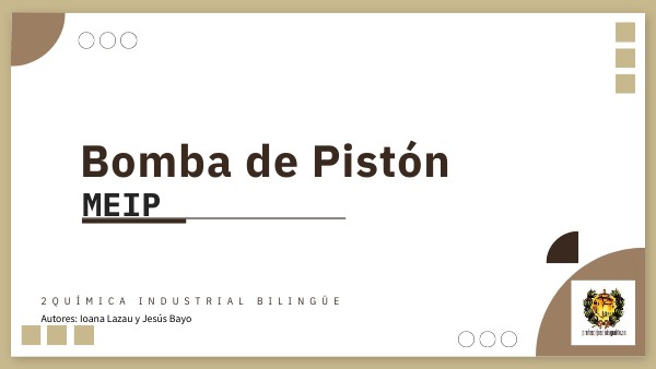PRESENTACIÓN MEIP BOMBA PISTÓN.