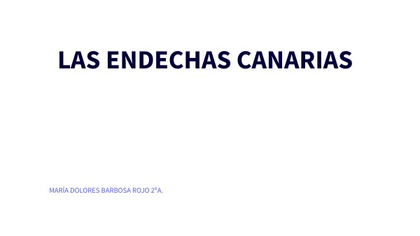 ENDECHAS CANARIAS.