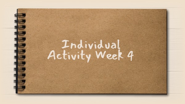 Individual Activity Week 4 | Genially
