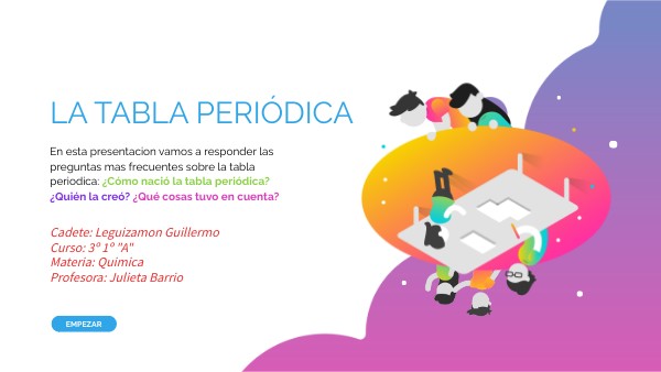 LA TABLA PERIÓDICA | Genially