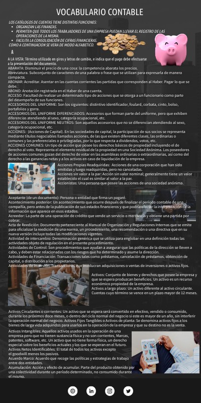 VOCABULARIO CONTABLE | Genially