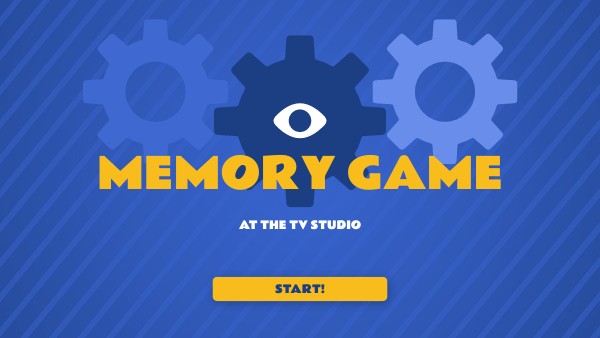 MEMORY GAME - TV STUDIO