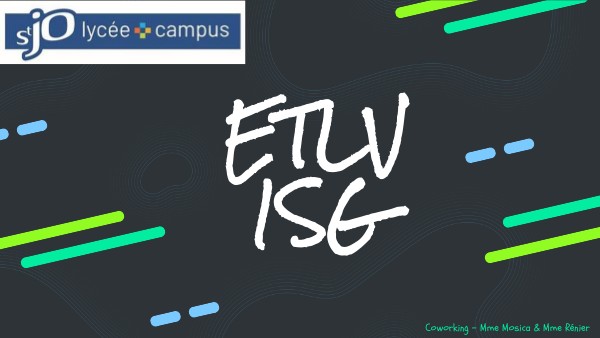 ETLV 1SG - INTRO | Genially