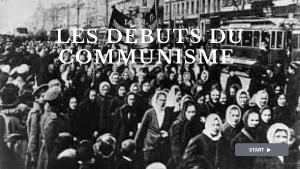 les débuts du communisme
