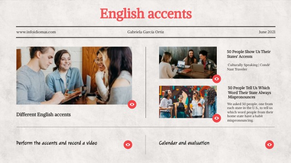 English accents | Genially