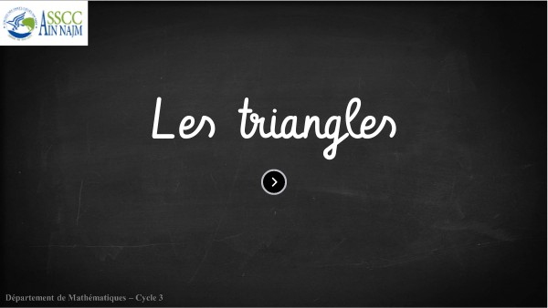 CM2 - Les triangles | Genially