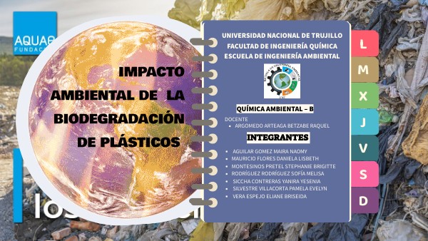 BIODEGRADACIÓN DE PLÁSTICOS