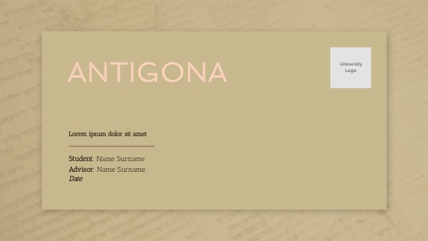 Antigona | Genially