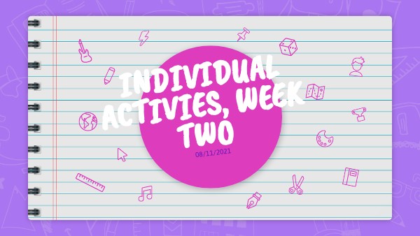 Individual Activies week two | Genially