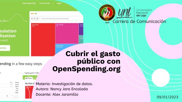 Exposición: OpenSpending.org | Genially