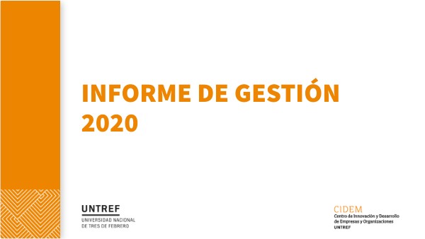 CIDEM - Informe de gestión 2020 | Genially