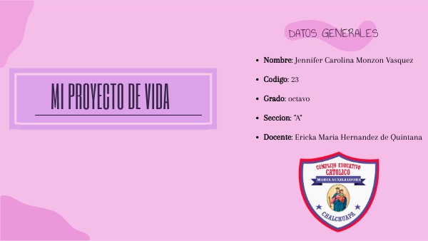 PROYECTO DE VIDA | Genially