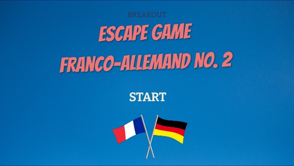 Escape game franco-allemand 2 | Genially