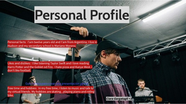 Personal Profile