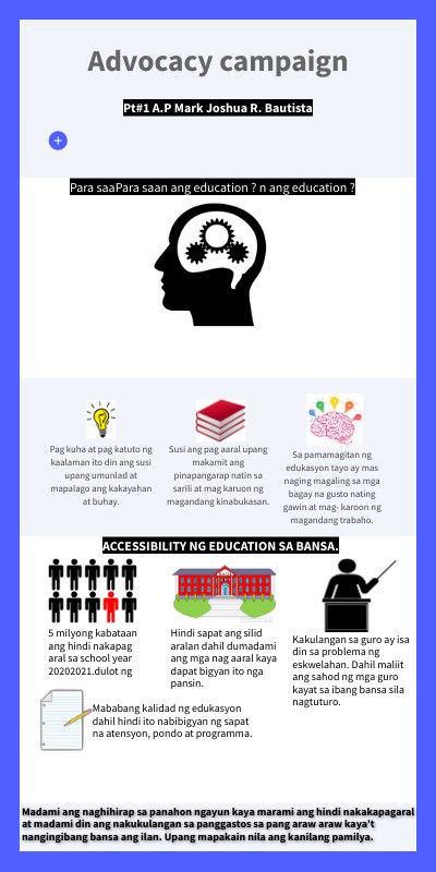 Advocacy campaign | Genially