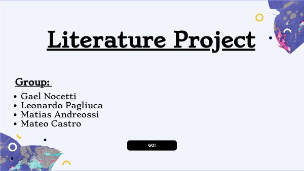 LITERATURE PROJECT