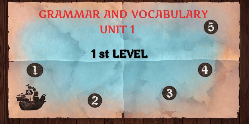 GRAMMAR AND VOCABULARY 1ST LEVEL UNIT 1 | Genially
