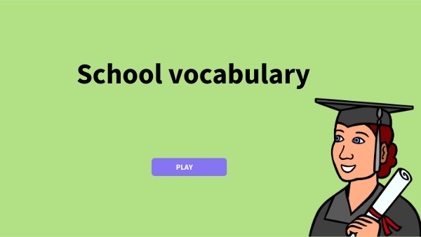 School vocabulary