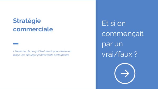 Stratégie commerciale | Genially