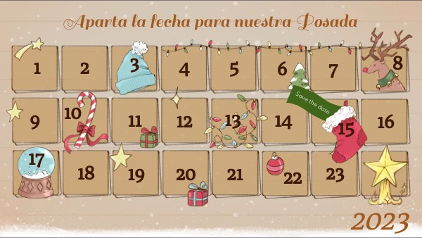 Save the date: Posada FEG | Genially