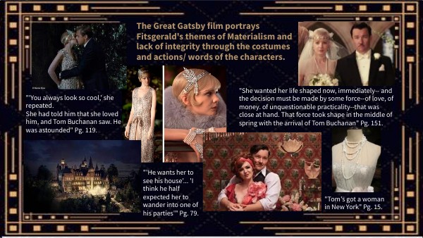 Great Gatsby Collage | Genially