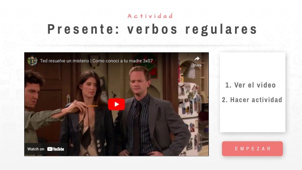 Presente: verbos regulares