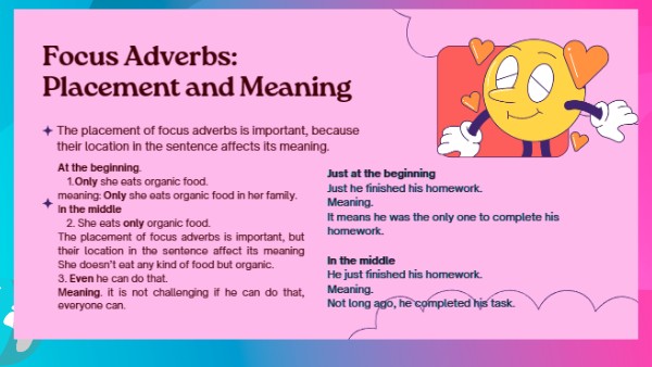 Focus and Negative Adverbs | Genially