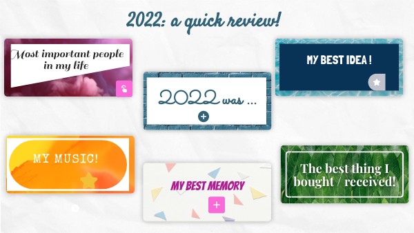 My year in review | Genially